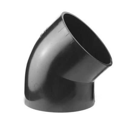 Black Pvc 50mm 45 degree Joints